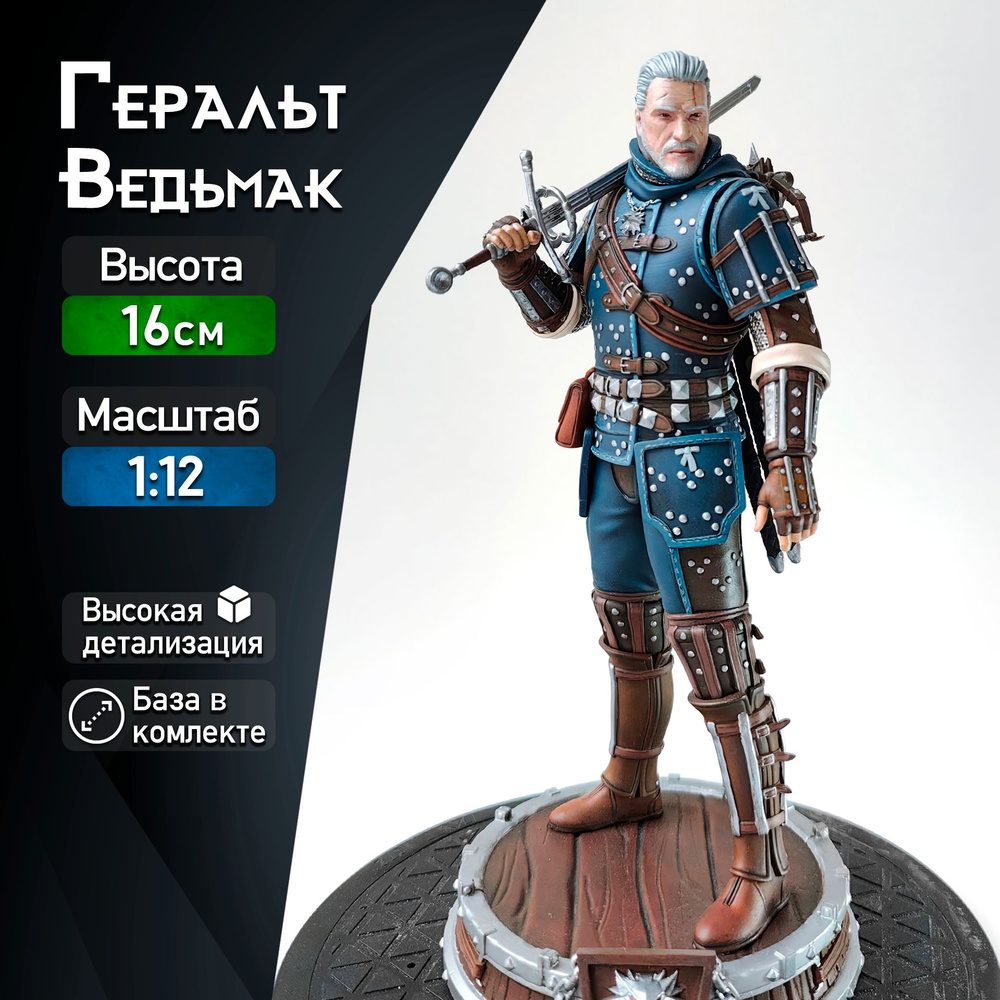 Фигурка для покраски "Геральт / Geralt" (Ведьмак / Witcher ...