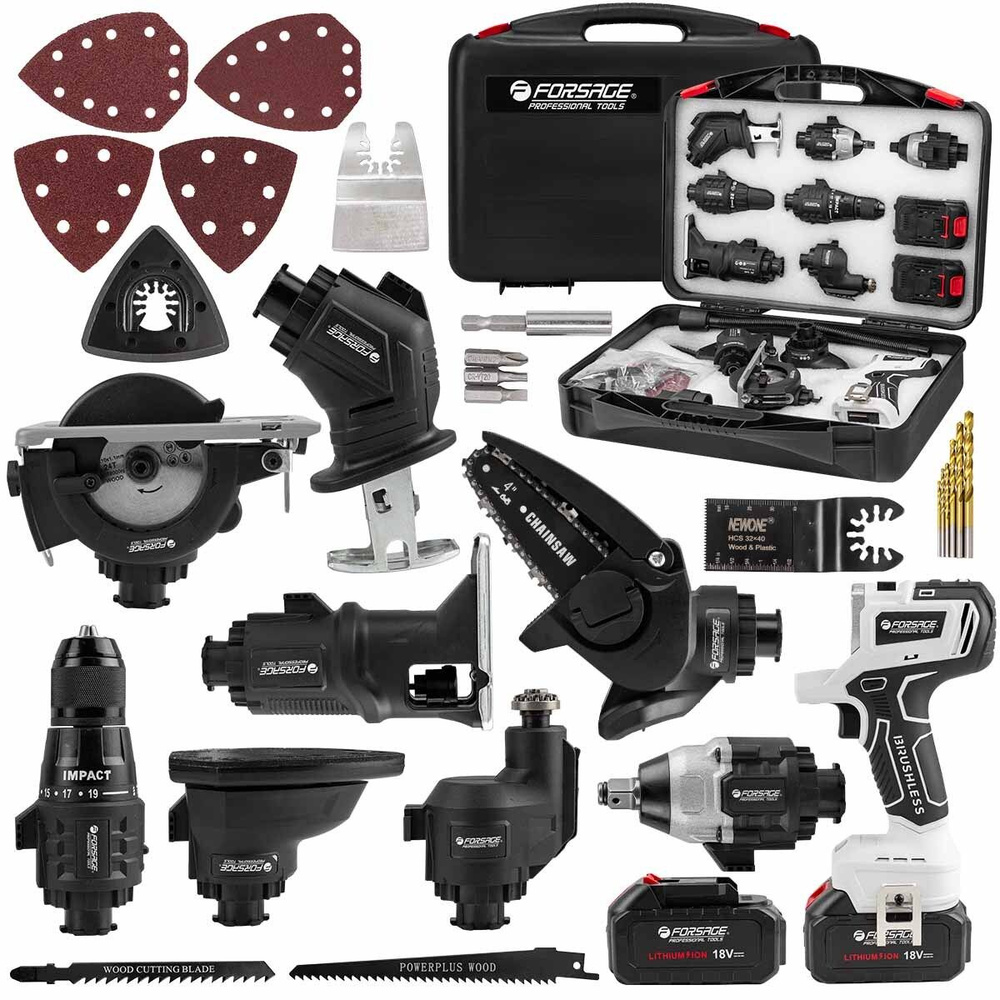 Набор инструментов аккумуляторных многофункциональный Forsage F-JCB ...