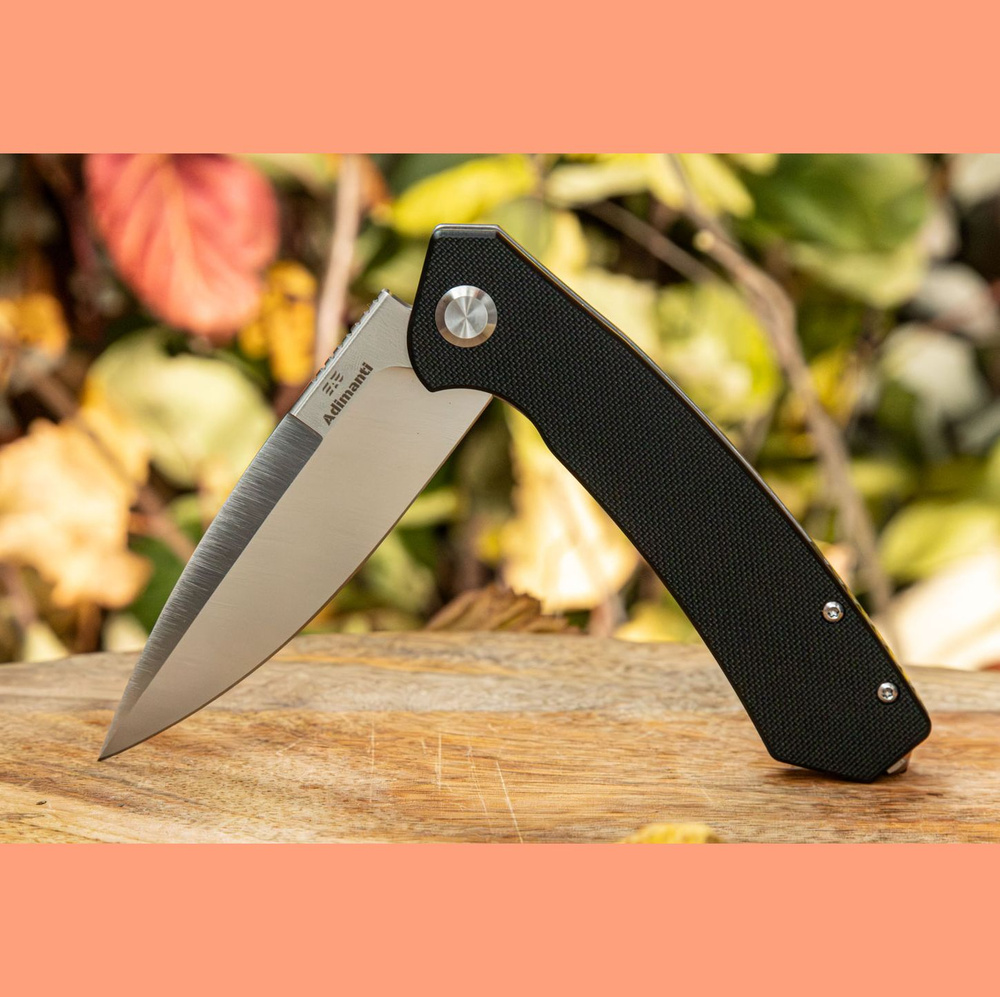 Нож Adimanti by Ganzo (Skimen design), Skimen-GB, черный, с клипсой ...