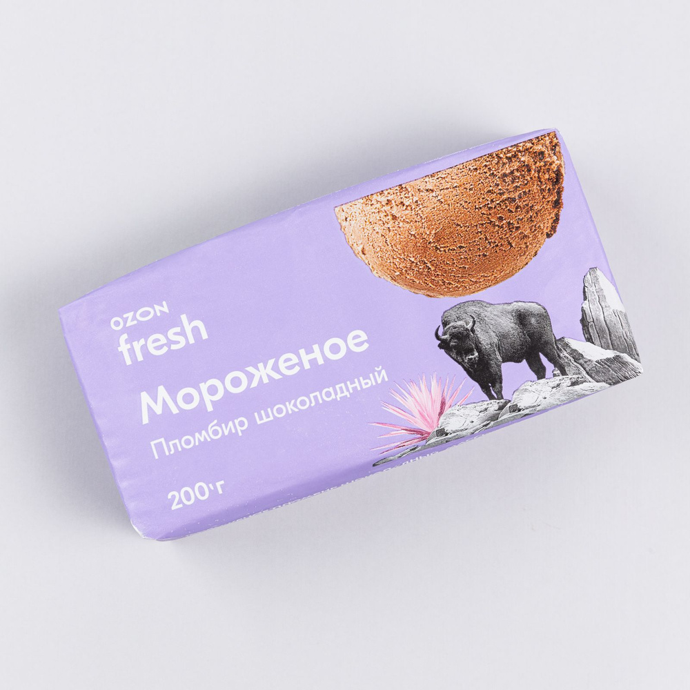 Пломбир шоколадный Ozon fresh, 200 г - купить с доставкой по выгодным ценам в интернет-магазине ...