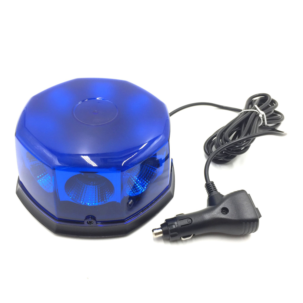 Проблесковый маяк мигалка светодиодная синий на магните 12-24V - купить ...