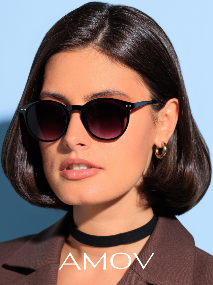 AMOV Очки солнцезащитные женские 2025 купить на OZON по низкой цене ...
