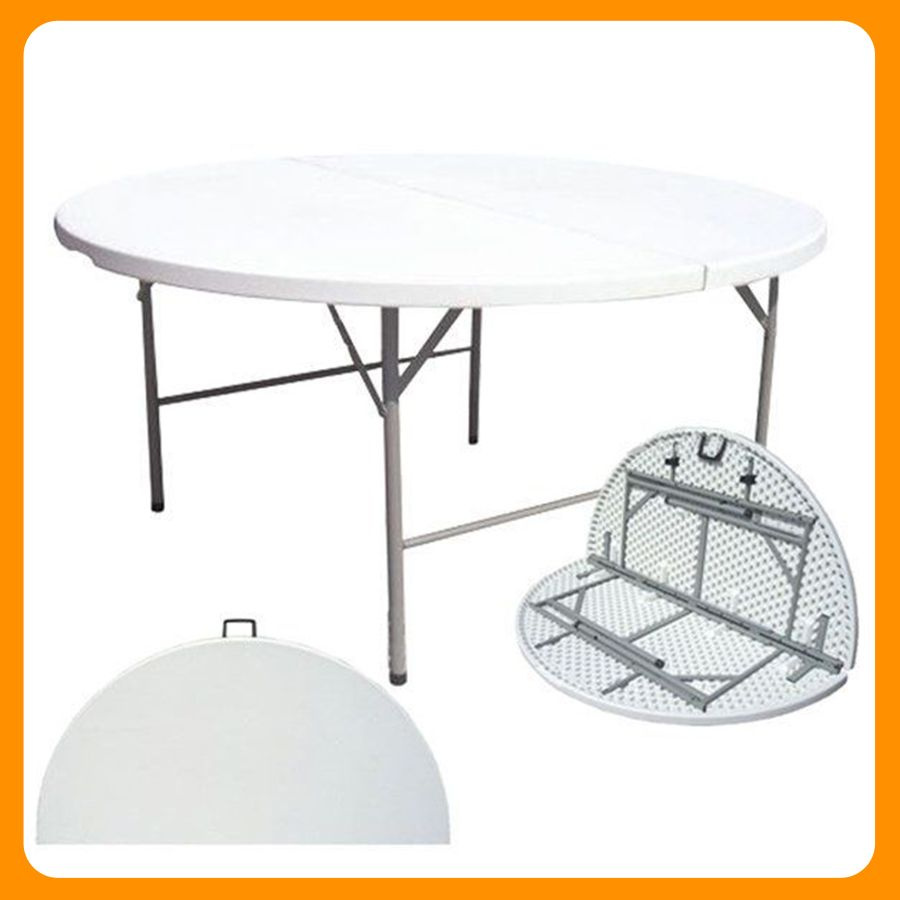 Стол складной Green Glade F160 круглый, столешница HDPE, стальной ...