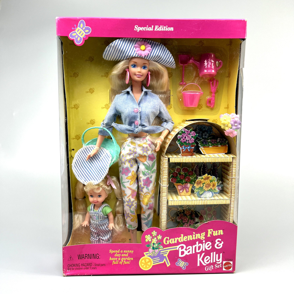 Кукла Barbie & Kelly Gardening Fun Mattel 1996г - купить с доставкой по ...