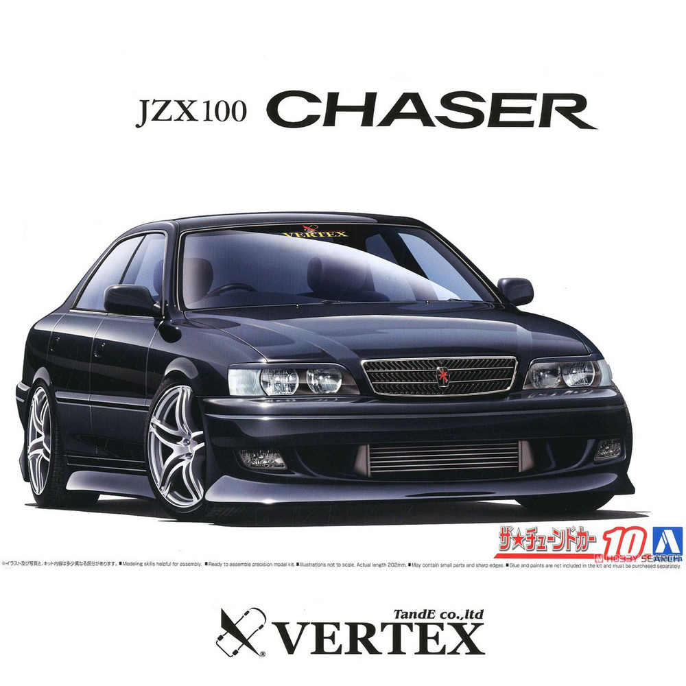 Сборная модель Машинка aoshima-05981 1/24 VERTEX Toyota JZX100 Chaser ...