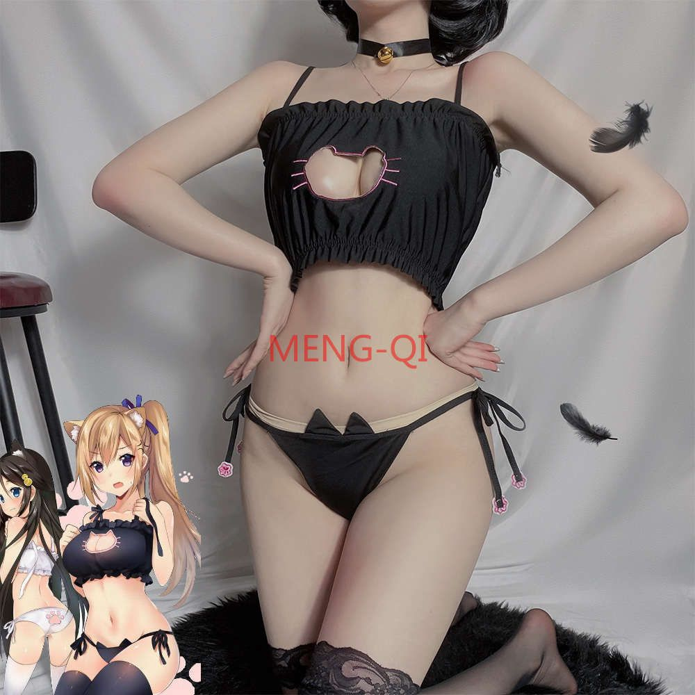 Комплект белья Женский черный Без застежки Бахрома размер 40 46 Домашний купить C доставкой на