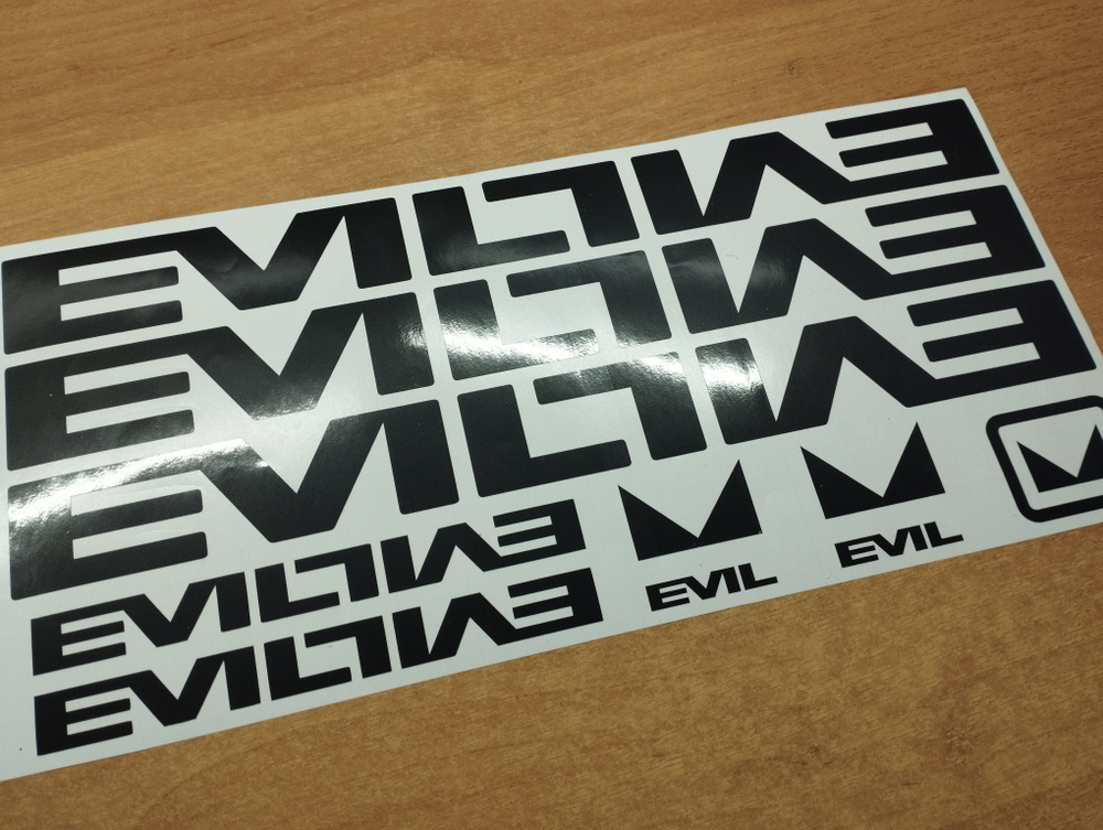 Evil наклейки черные для велосипеда на раму, MTB Stickers - купить с ...