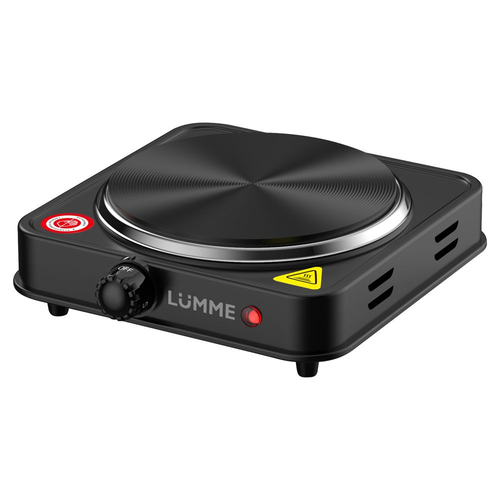 Электрическая плитка LUMME LU-HP3717A 1800W, 1 конфорка - чугун ...