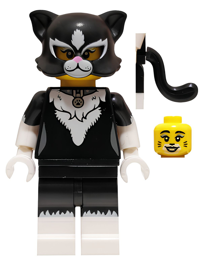 Минифигурка LEGO Cat Costume Girl, Series 18 col323 U купить на OZON по ...