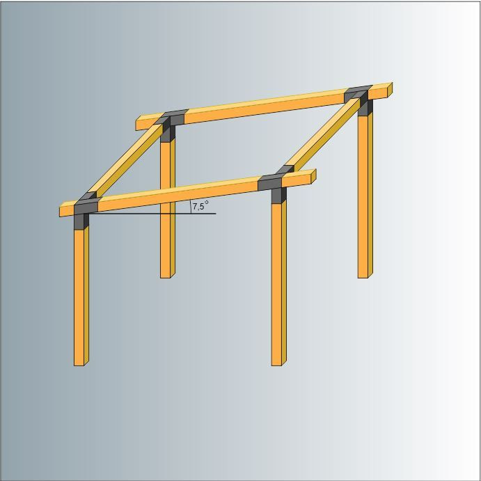 Крепление для беседки, перголы 300x300 см купить c доставкой на OZON по ...