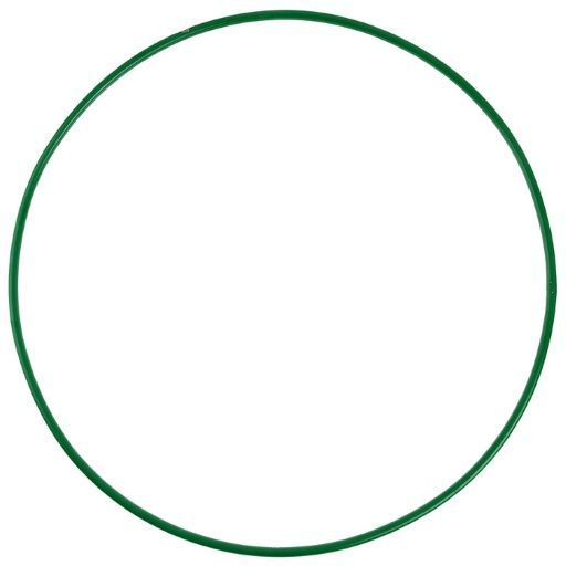 Обруч гимнастический алюминиевый крашеный D 750 мм, зеленый - купить с ...