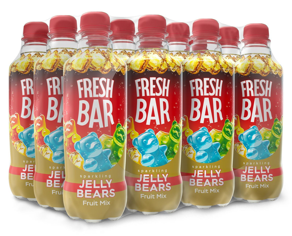 Газированный напиток Fresh Bar Jelly Bears, 12 шт х 0,48 л - купить с ...