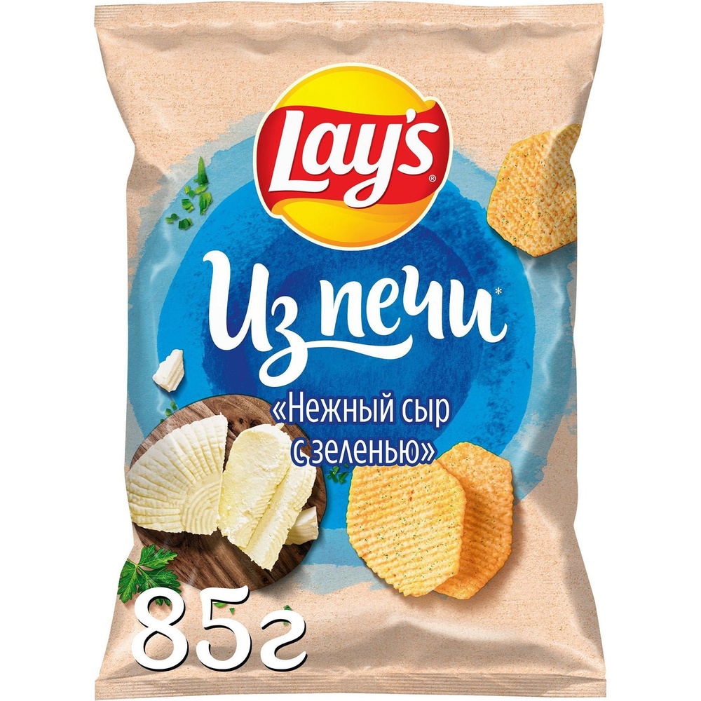 Чипсы картофельные Lay's Из печи Нежный сыр с зеленью 85 г купить на OZON по низкой цене ...