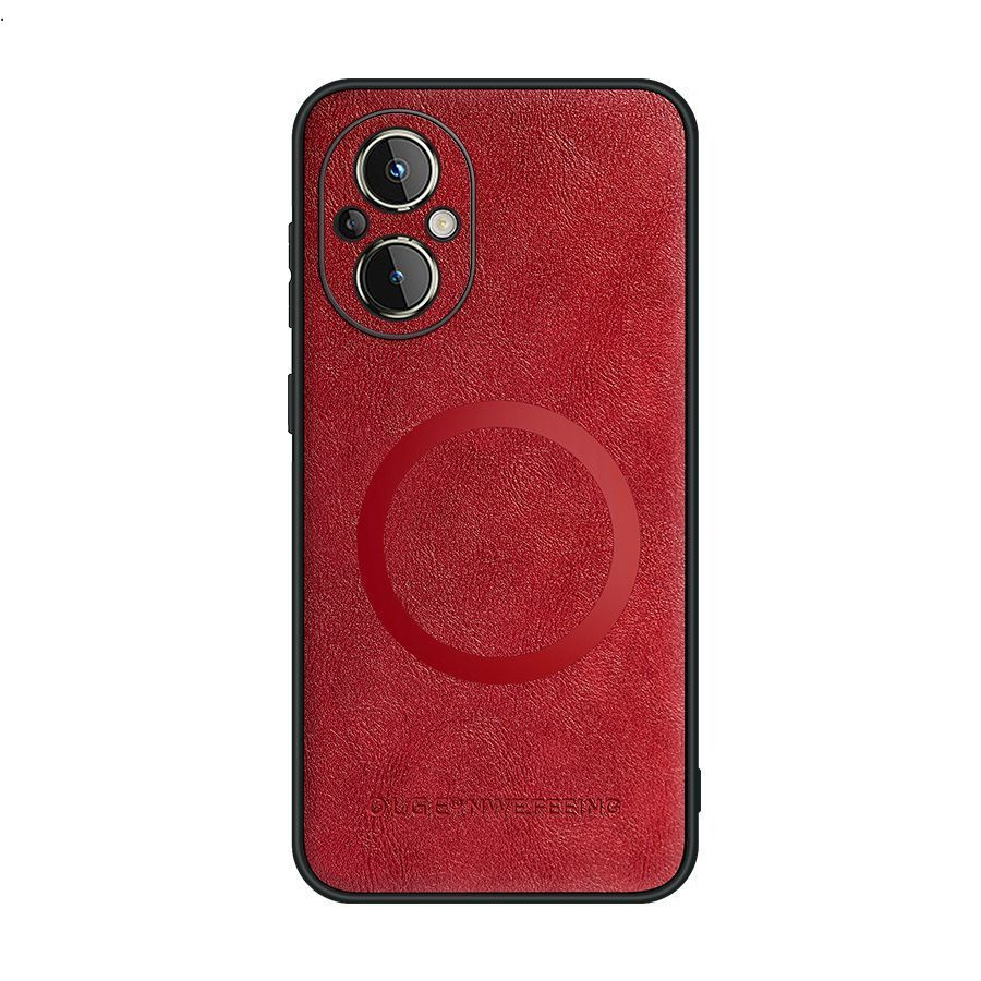 Для OnePlus Nord N20 Business нескользящий кожаный чехол (MagSafe ...