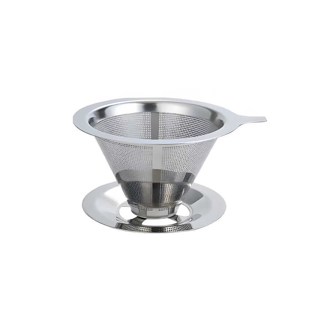 Воронка-дриппер для заваривания кофе, Пуровер V60 / Фильтр для кофе / Размер 10х6 см ...