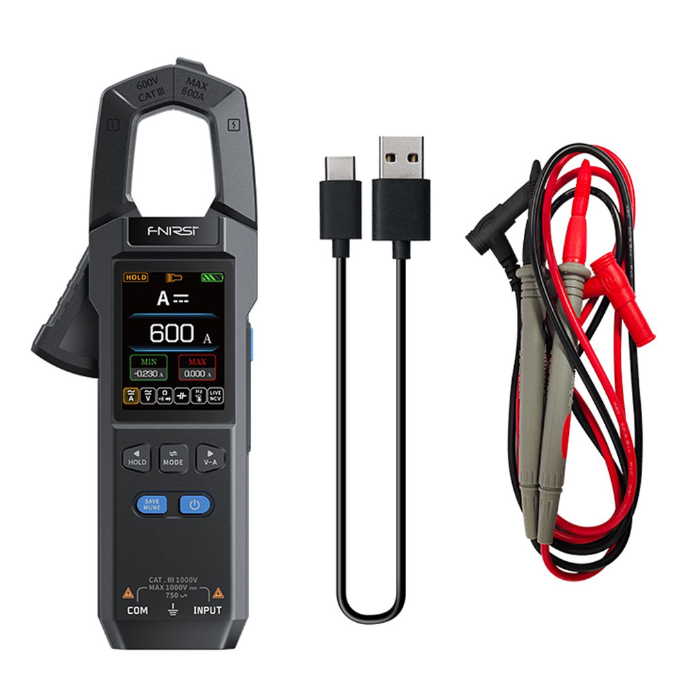 FNIRSI DMC-100 цифровой мультиметр с токовыми клещами 10000 отсчетов ...