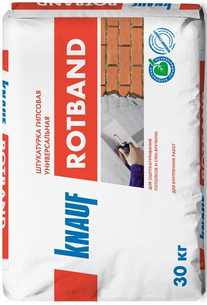 KNAUF Rotband штукатурка гипсовая (30кг) серая купить на OZON по низкой ...