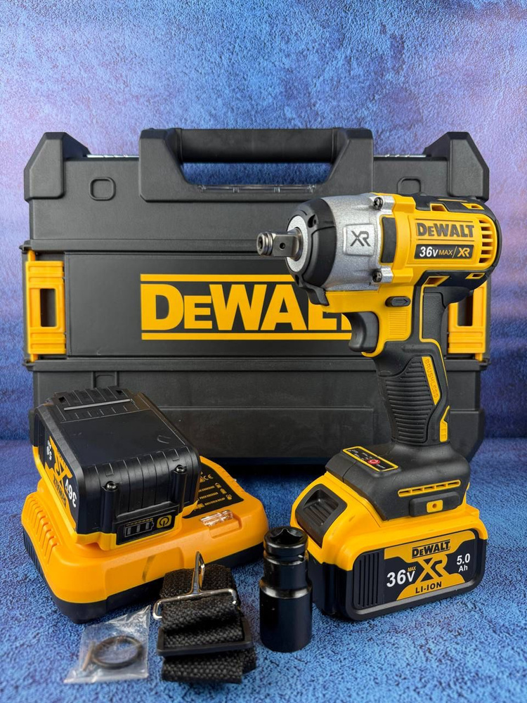 Гайковерт аккумуляторный ударный бесщеточный DeWalt 36V 5000 аh винтоверт электрогайковерт ...