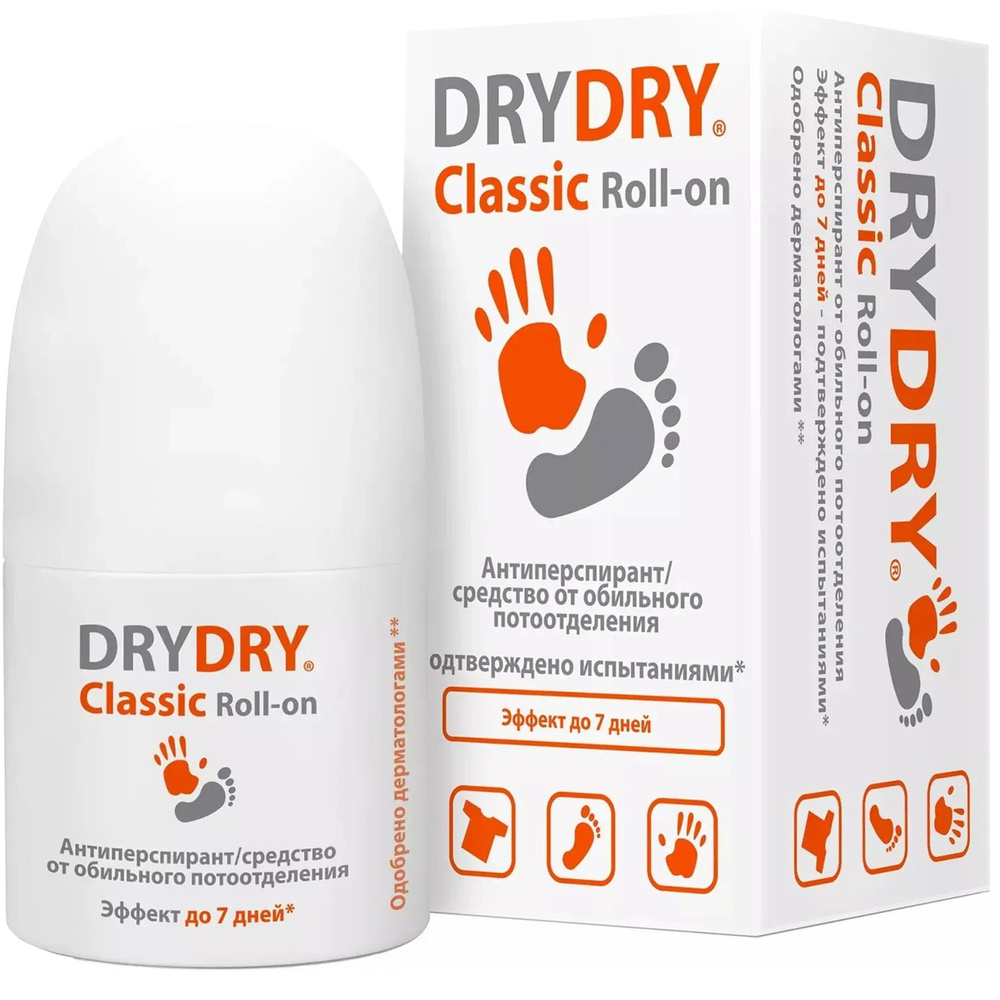 Drydry de classic roll-on антиперспирант/средство длительного действия ...