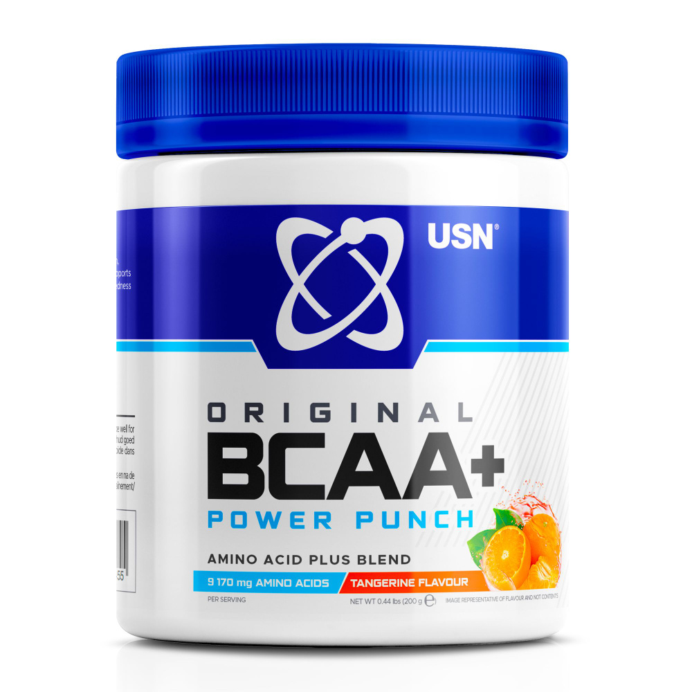 USN Аминокислоты BCAA+ Power Punch 200 г, Мандарин купить на OZON по ...