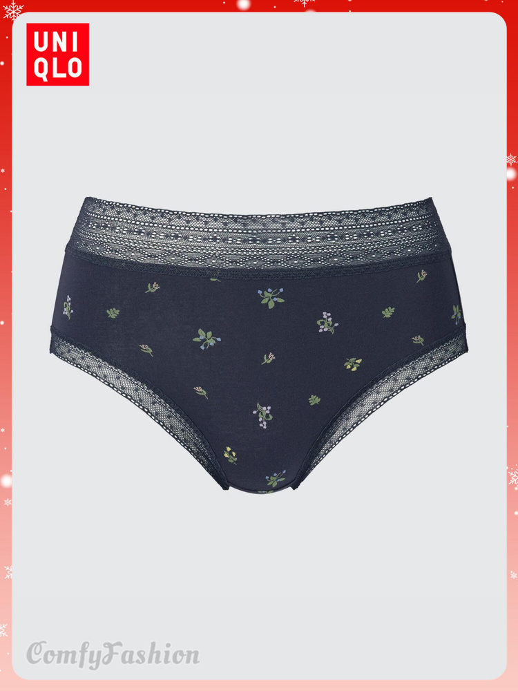 Трусы Женский Uniqlo синий, размер 44 Повседневный купить c доставкой на OZON по низкой цене ...
