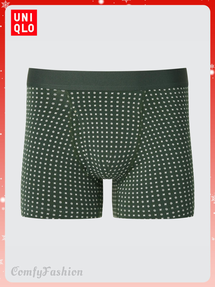 Трусы Мужской Uniqlo бирюзово-зеленый, размер 52 Повседневный купить c доставкой на OZON по ...
