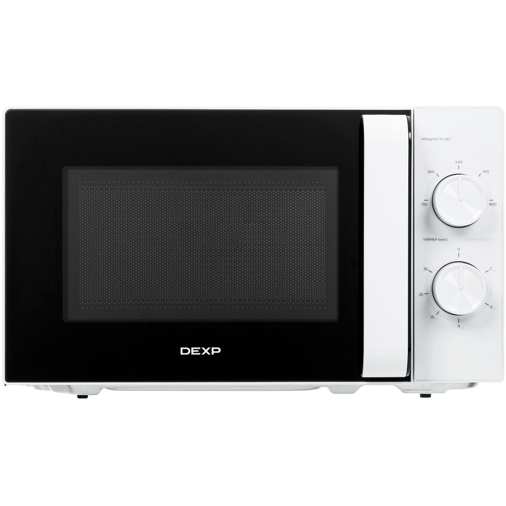Микроволновая печь DEXP MH-80 белый 20 л, 800 Вт, переключатели - поворотный механизм купить на ...