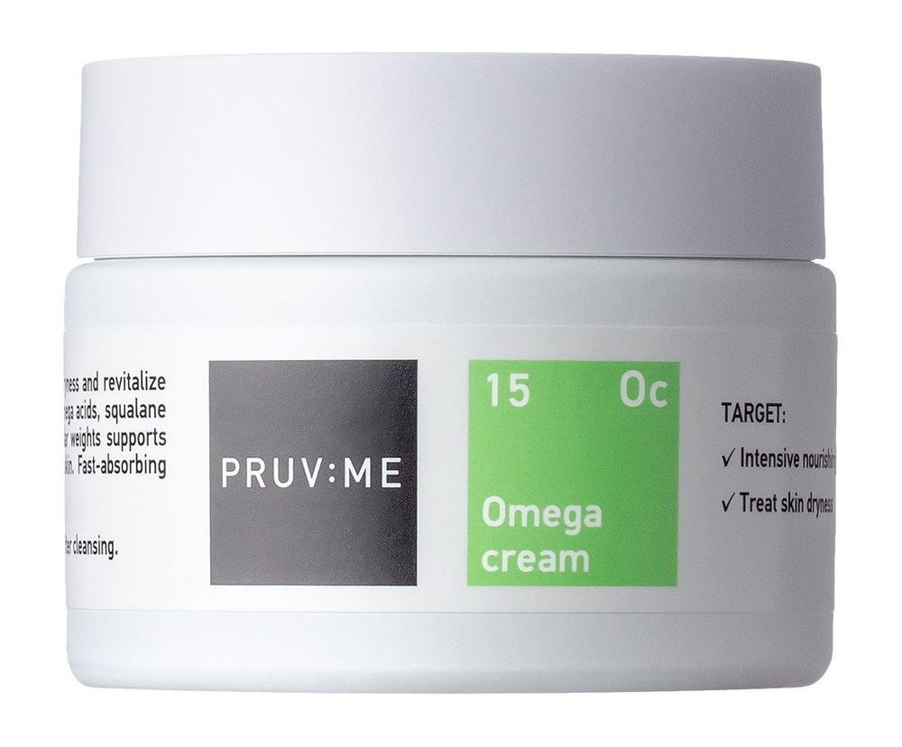 PRUV:ME Oc 15 Omega Cream Интенсивный питательный крем для лица с омега ...