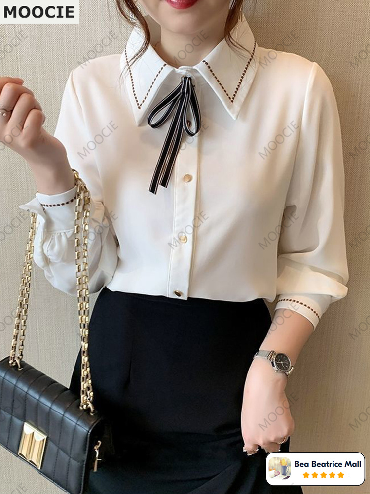 Блузка Женский MOOCIE супер белый Полиэстер, размер 44 Китай купить c доставкой на OZON по ...