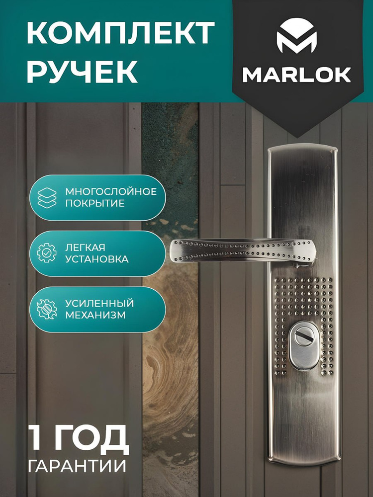 Комплект ручек для китайских дверей РД-8222 DGN левый и правый ...