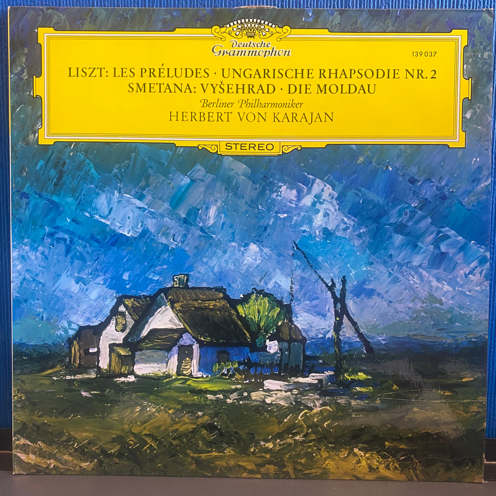 Liszt. Herbert von Karajan, Les Preludes. Ungarische Rhapsodie Nr. 2. Vysehrad. Die Moldau (Лист ...