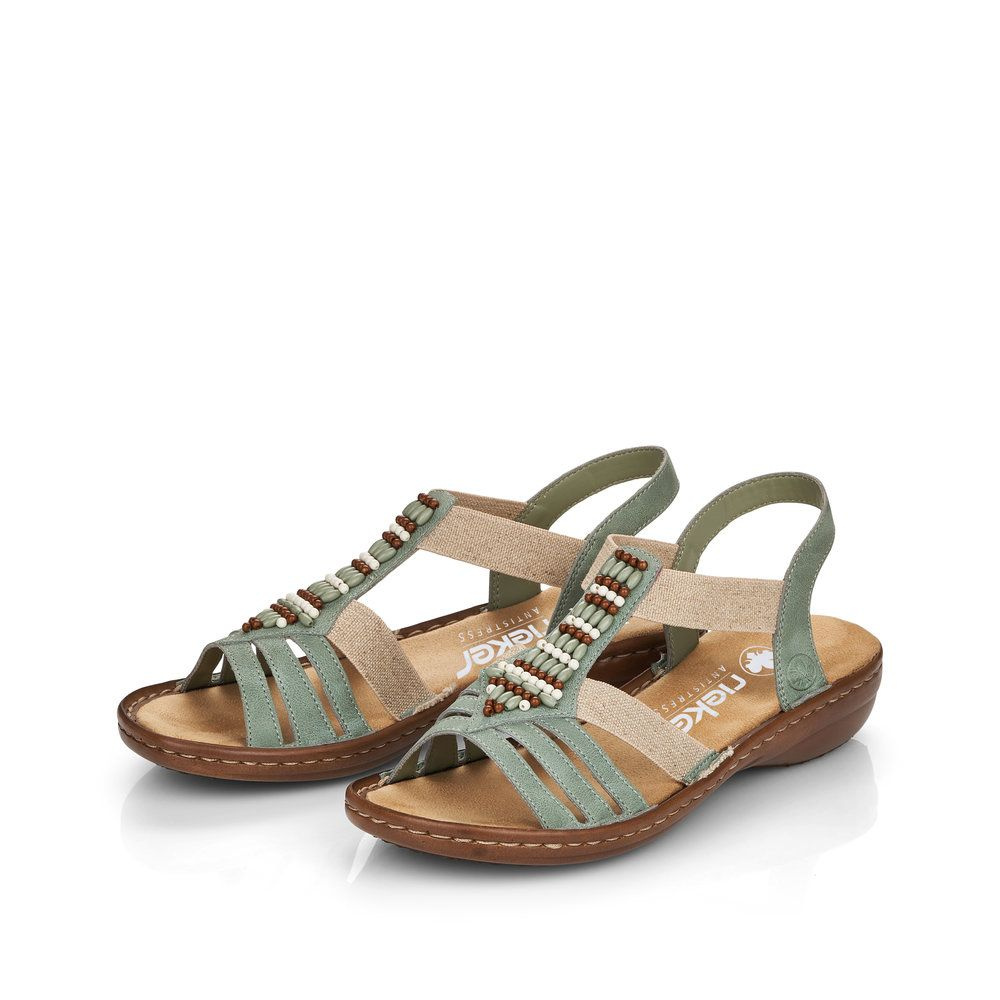 Сандалии Женский Rieker, размер 39 Искусственная кожа Мягкая стелька G Лето Швейцария Без ...