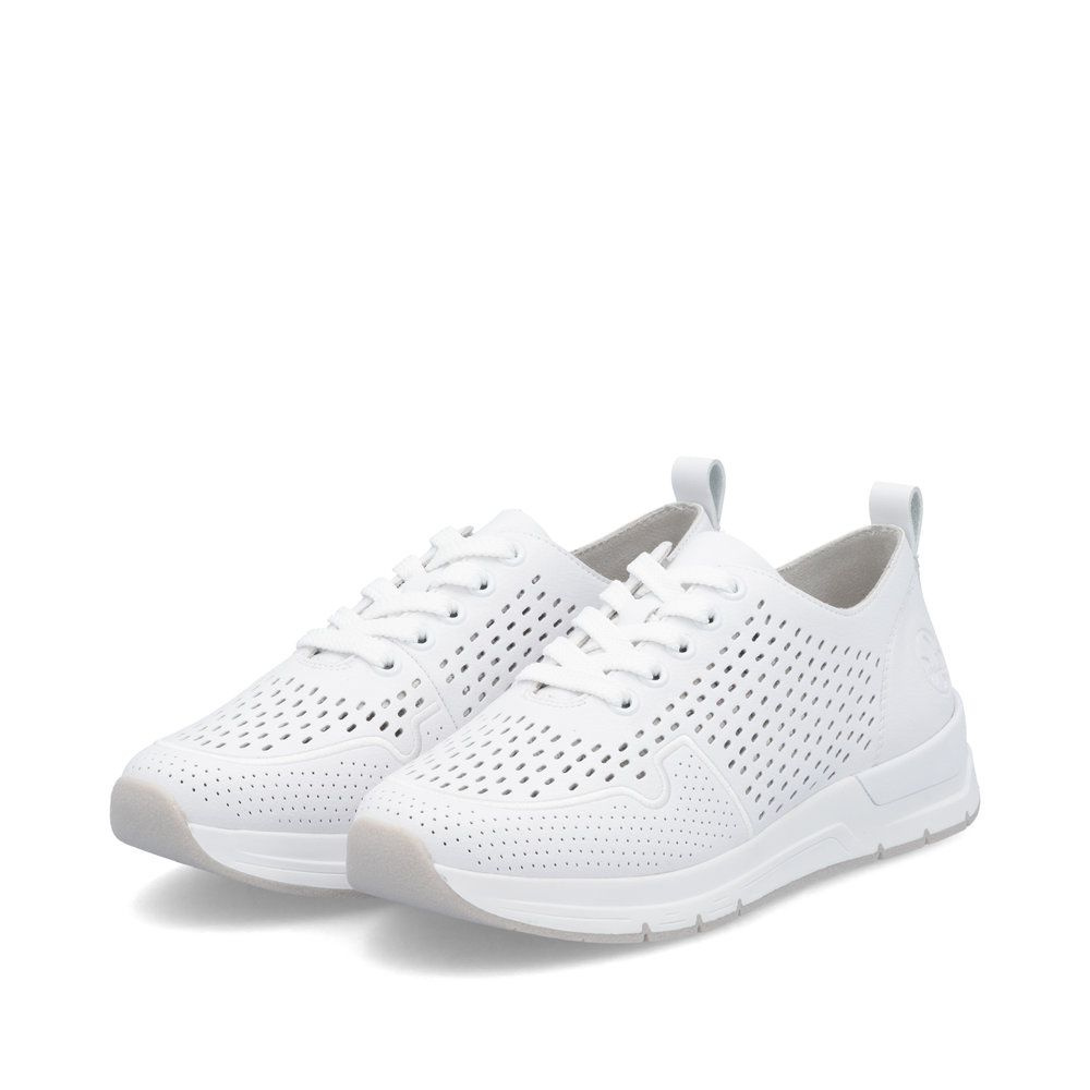 Кроссовки Женский Rieker Натуральная кожа, Искусственная кожа Туризм, размер 39 G Лето Шнурки ...