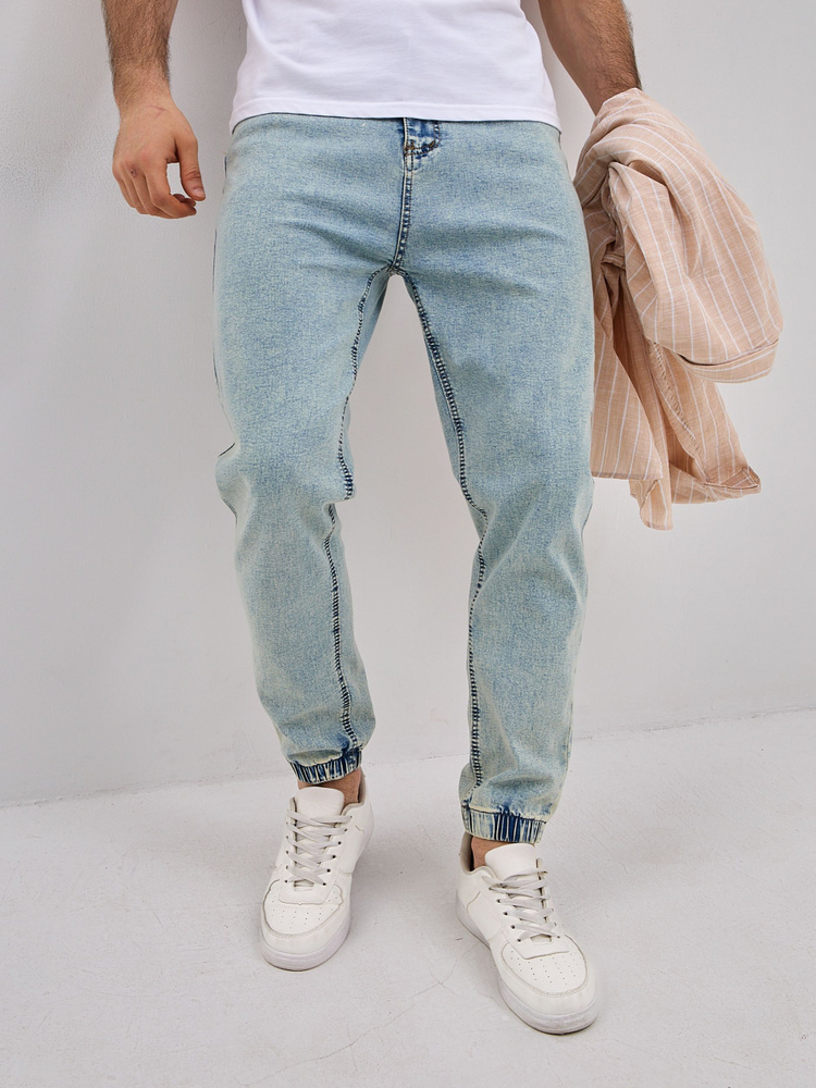 Брюки Мужской Mr Heng джоггеры, карго серый, зеленый большие размеры Хлопок, Эластан ...