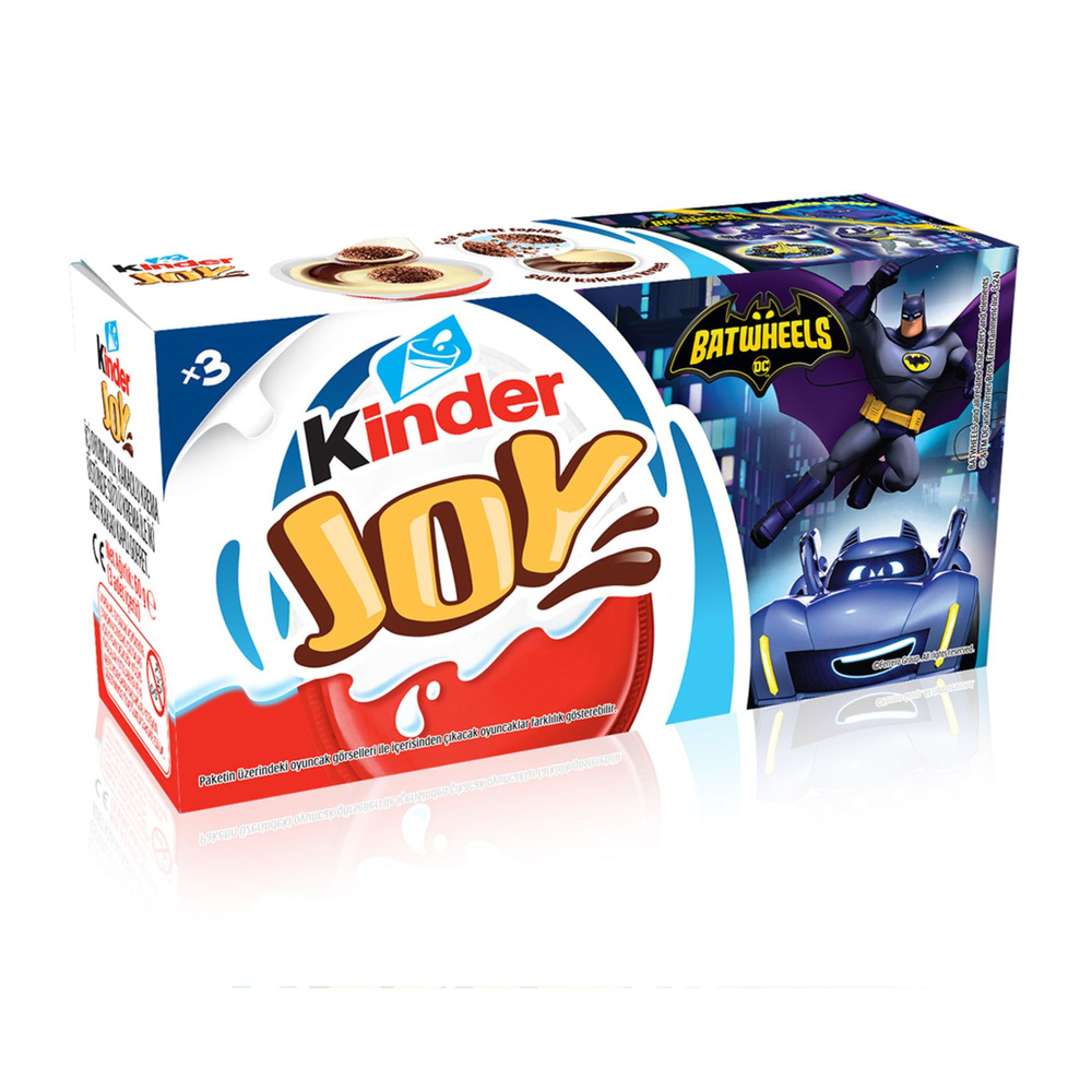 Kinder Joy Batwheels Тройная упаковка 3 x 20 г купить на OZON по низкой ...