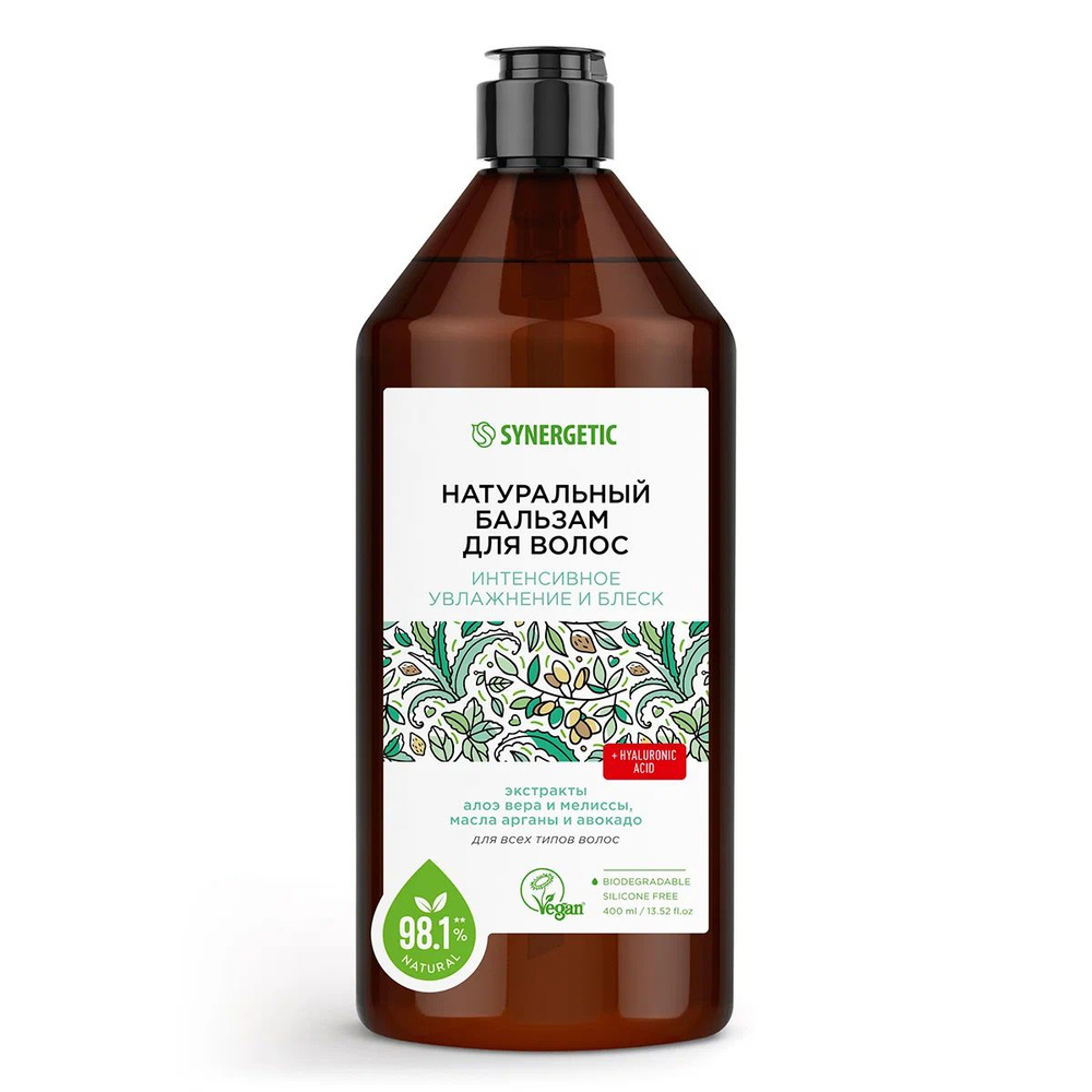 Synergetic Бальзам для волос, 400 мл купить на OZON по низкой цене (2748170823)