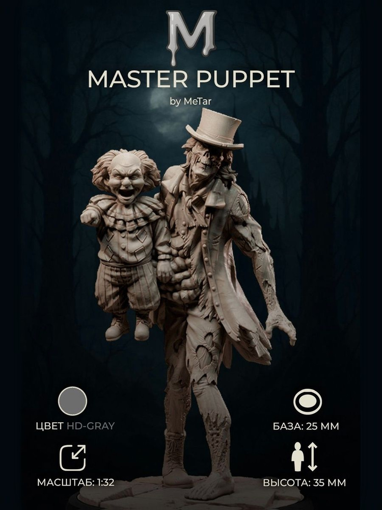 Миниатюра для настольных игр ДнД / DnD Pathfinder Кукловод Puppet ...