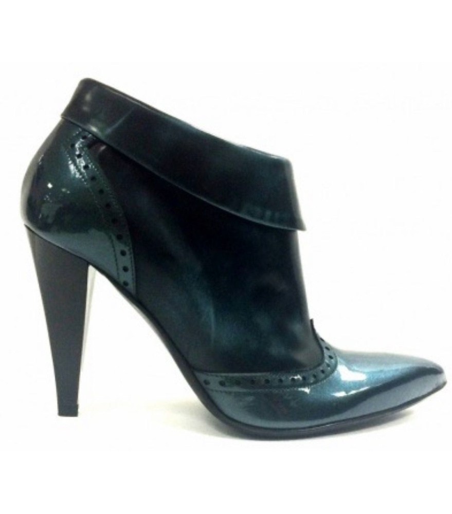 Ботильоны Женский Norma J.Baker темно-бирюзовый, размер 39 Демисезон Молния Италия купить c ...
