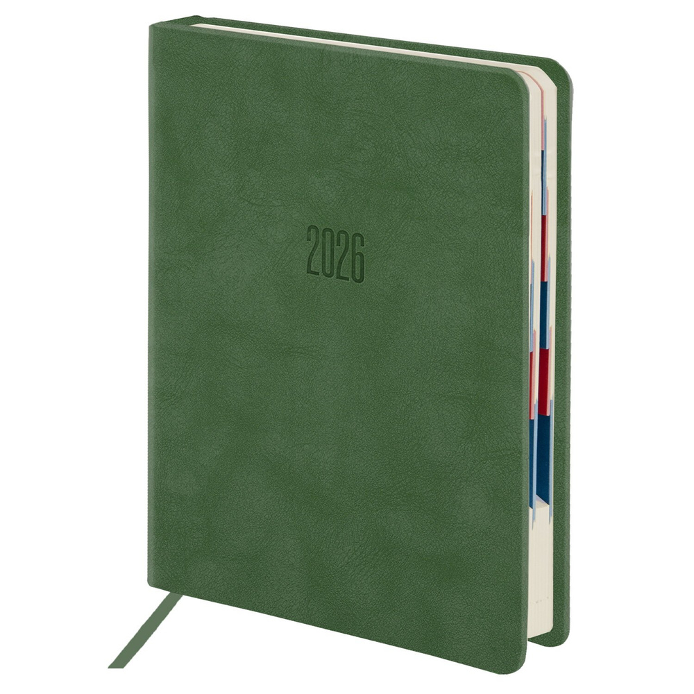 Ежедневник датированный 2026 B6 125х173мм GALANT Vivid, под кожу ...