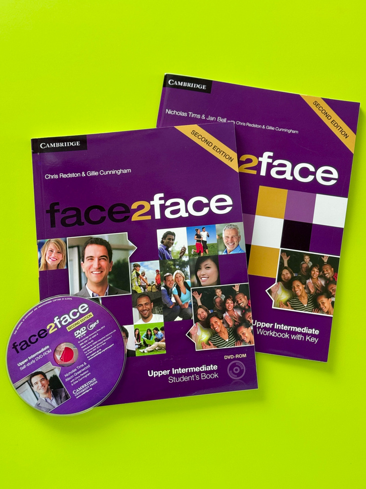 Face2face Upper intermediate Комплект Students Book with DVD + Workbook (2nd Edition) купить на ...