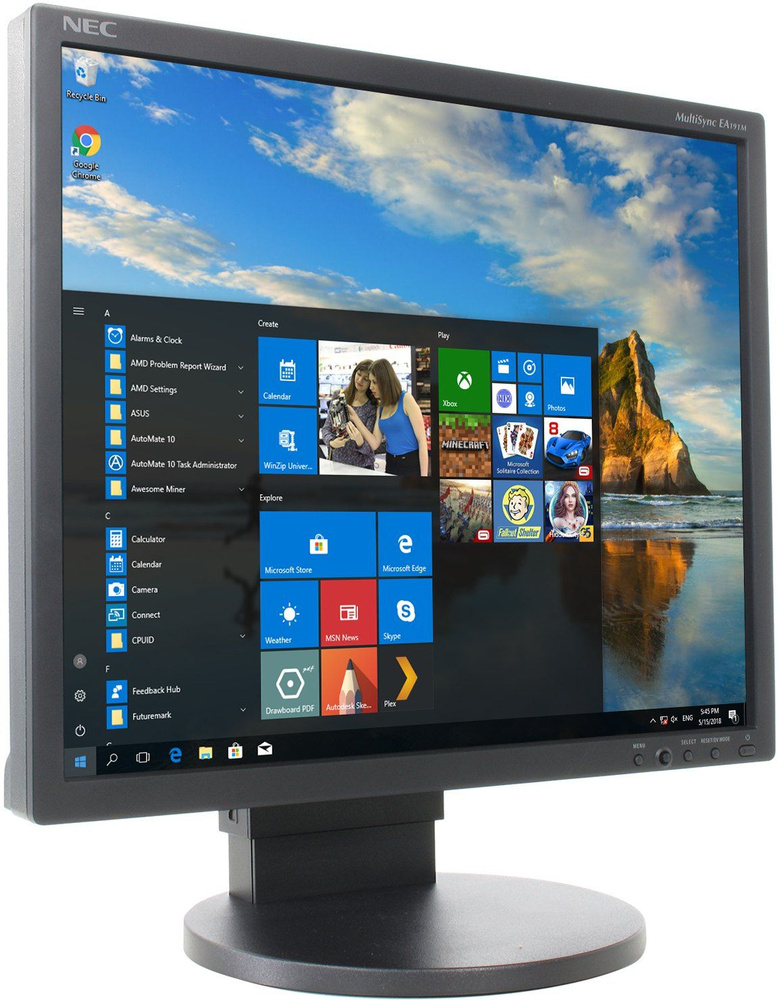 NEC 19" Монитор квадратный, EA191M LCD-EA191M-BK 1xVGA 1xDVI, 1280x1024 ...