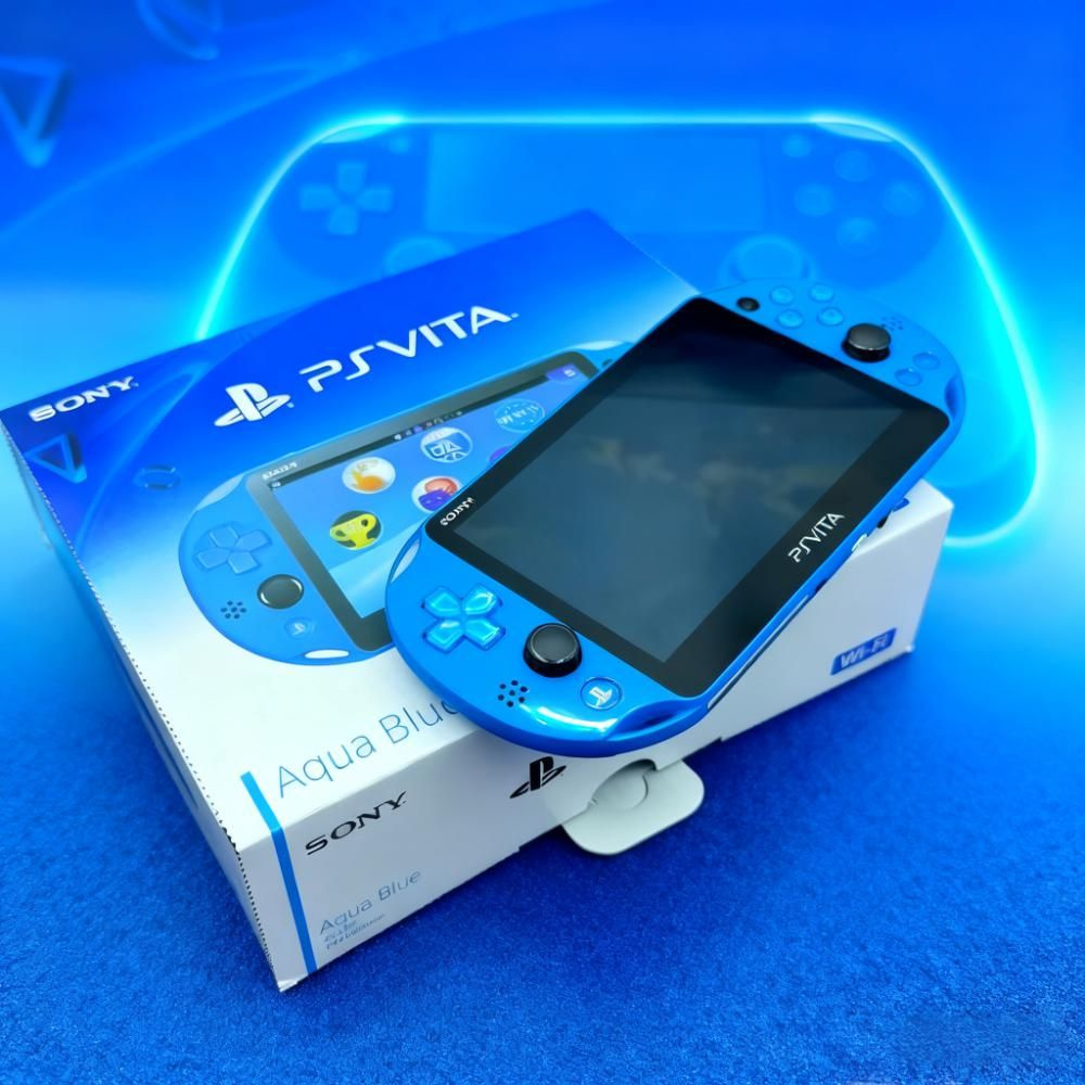 Новый игровой оригинал Sony PS Vita Blue Wi-Fi 100+! купить c доставкой ...