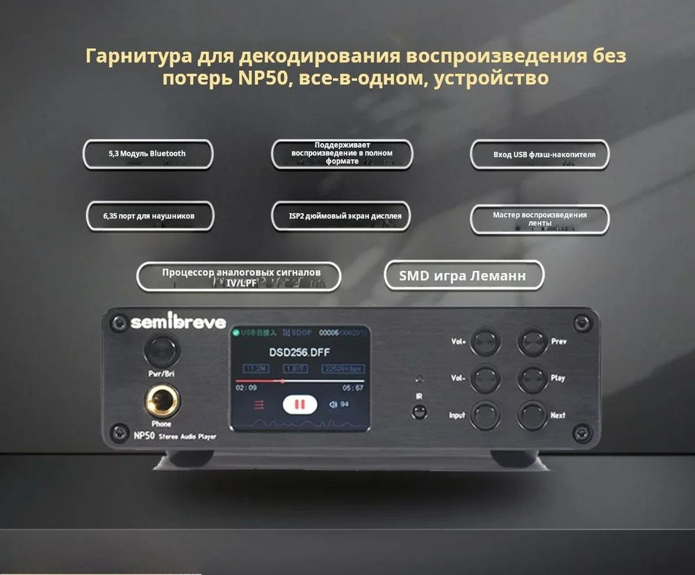 Декодер Semibreve NP50 для воспроизведения без потерь и усилитель для ...