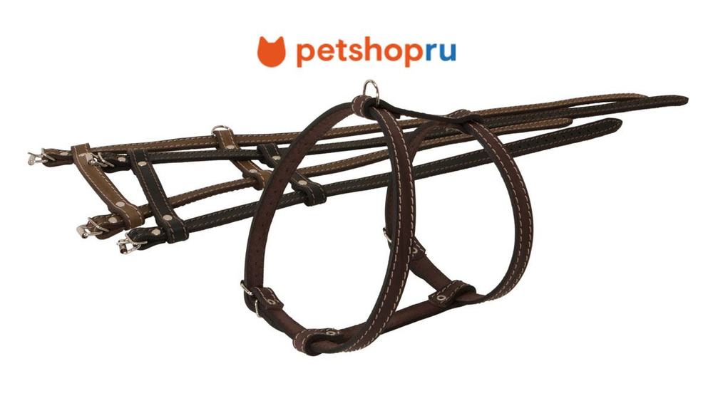 Yami Yami амуниция Шлейка кожаная для собак, 70*2см купить на OZON по низкой цене (3051877263)