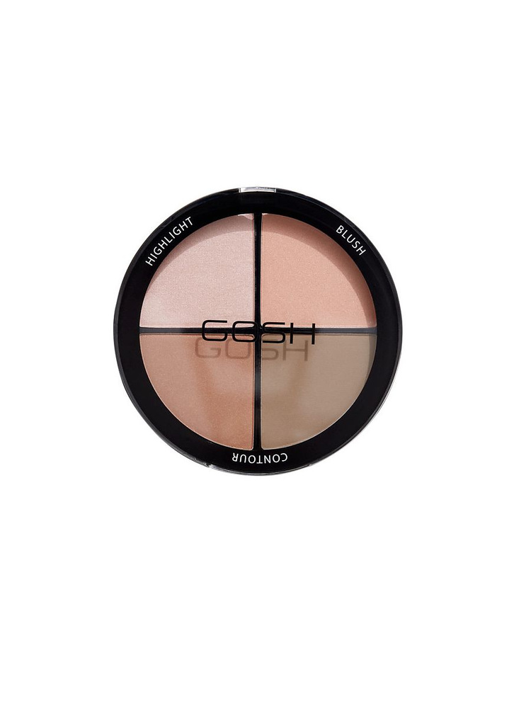 GOSH Палетка для контуринга (Contour'n Strobe Kit) № 001 Light, 20 г ...