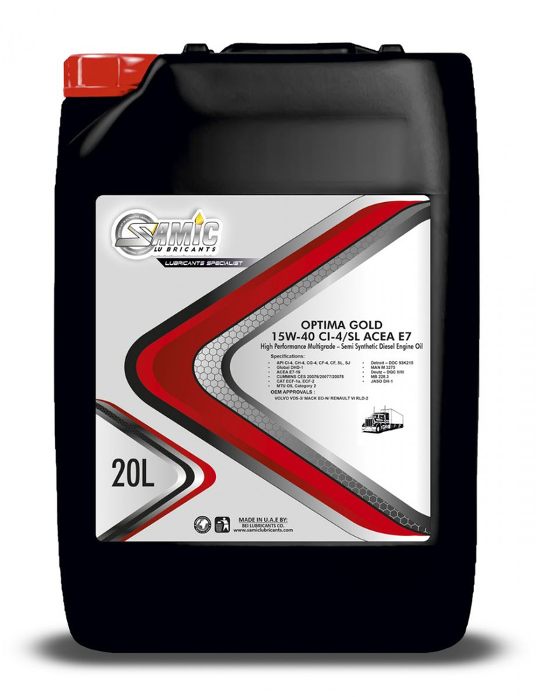 Масло моторное SAMIC LUBRICANTS Maxima Optima 15W-40 Полусинтетическое ...