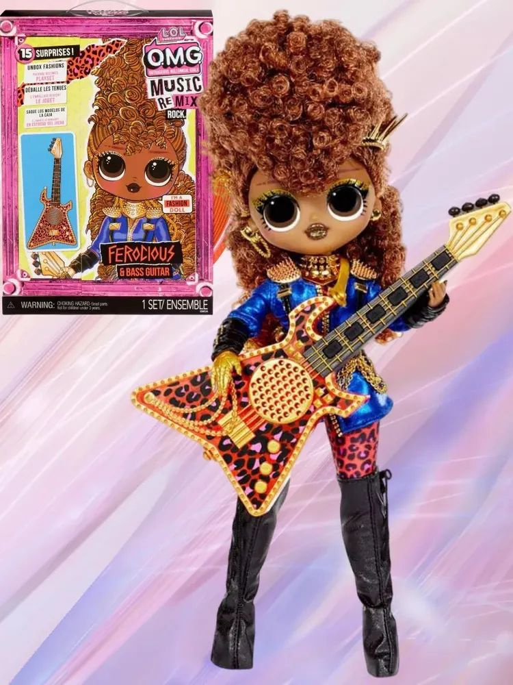 Кукла LOL Surprise! OMG Remix Rock - Ferocious and Bass Guitar кукла ...