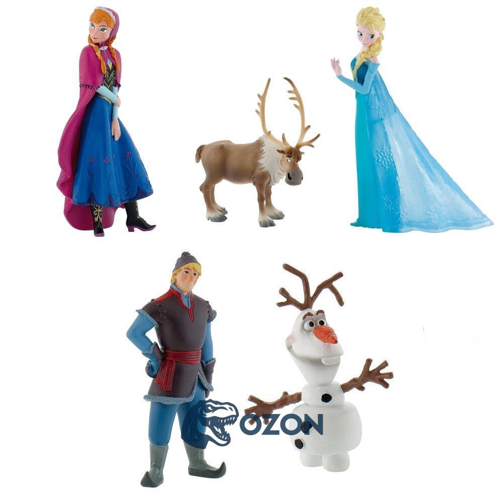 Набор фигурок Холодное сердце Анна, Эльза, Олаф, Кристофф, Свен 5шт (5 ...