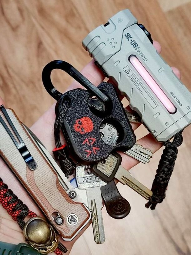 ALFA double EDC gen.2 брелок d25мм XL. Пластик PLA+ купить на OZON по ...