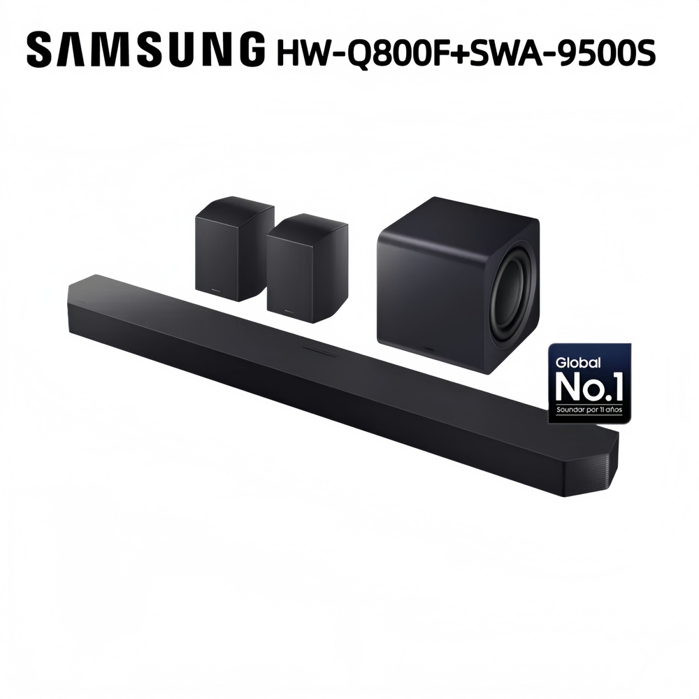 7.1.4-канальный Samsung HW-Q800F+SWA-9500S, поддержка Dolby ATMOS+ DTS ...